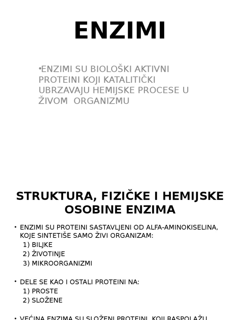 ENZIMI | PDF