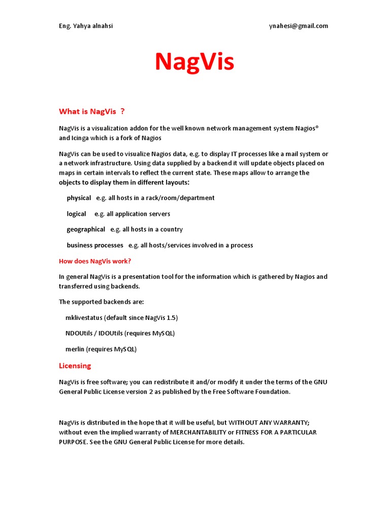 Nagvis | PDF | Php | Free Software