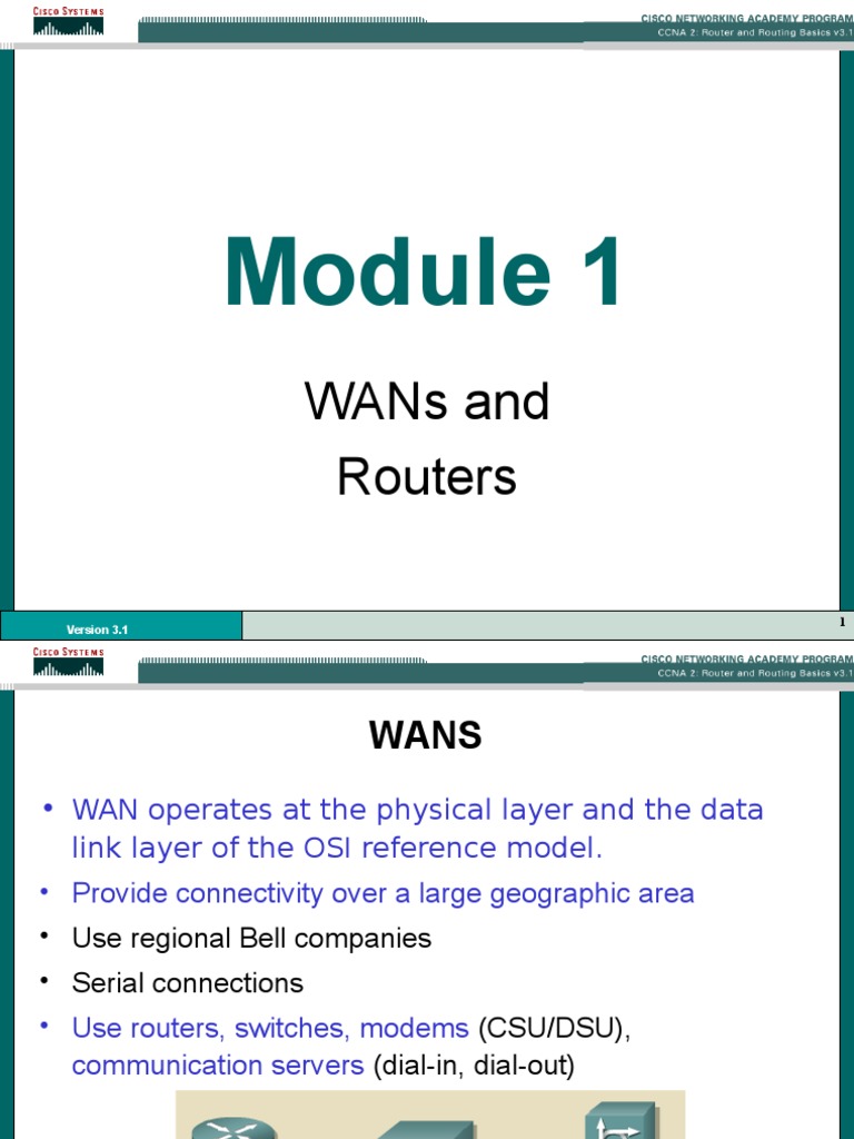 Wans and Routers | PDF | Router (Computing) | Computer Network