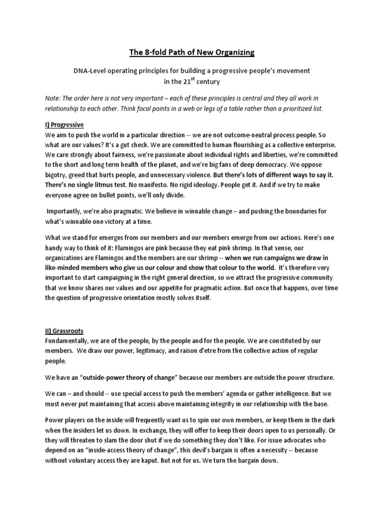The 8-Fold Path | PDF | Online And Offline | Leadership