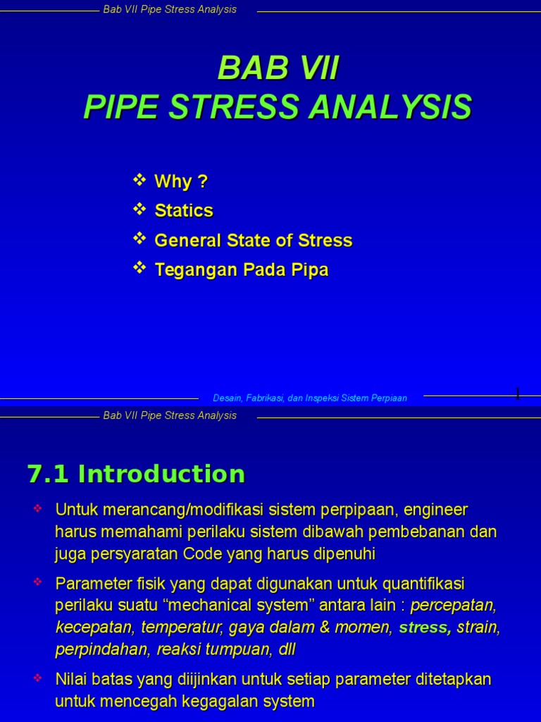 Pipe Stress Analysis | PDF