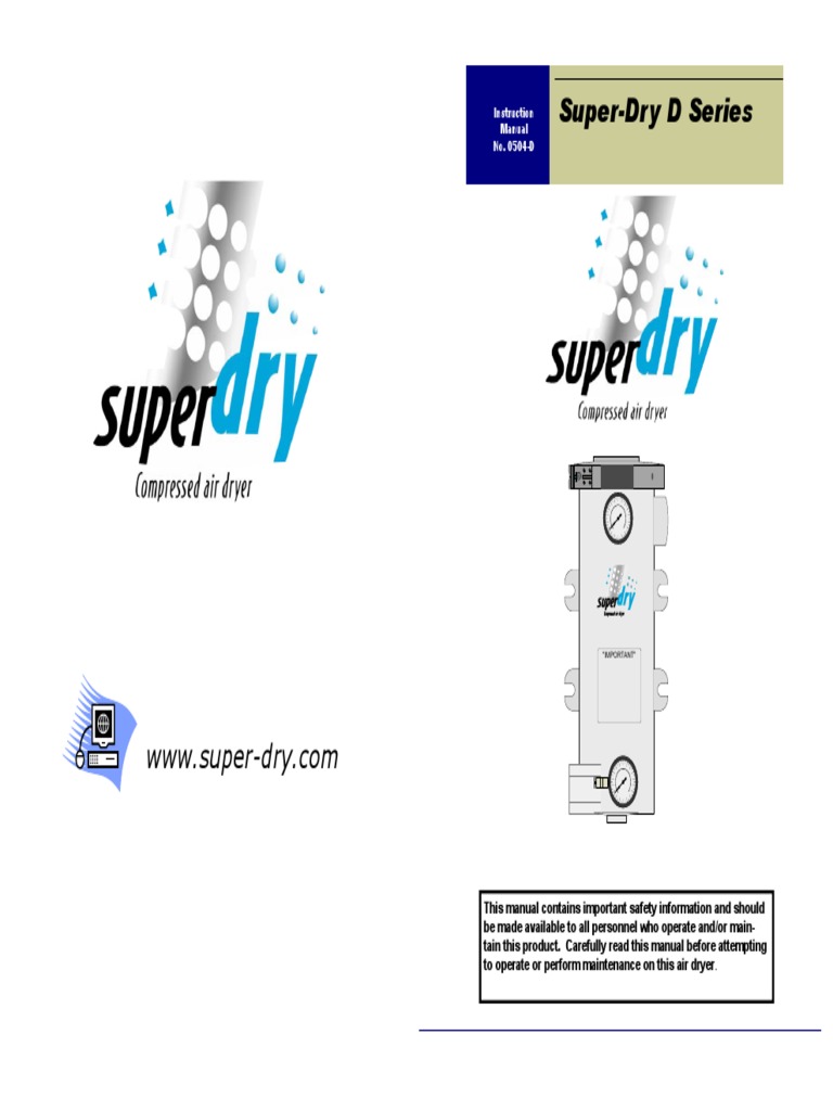 SuperDry Air Dryer | PDF | Clothes Dryer | Valve