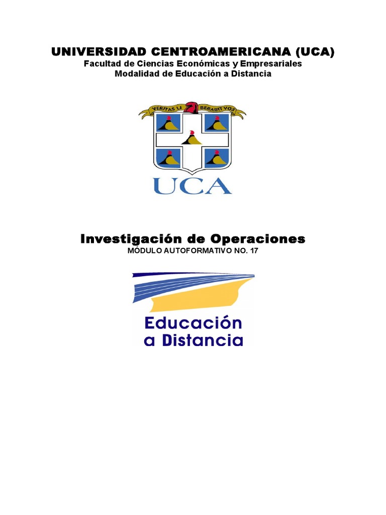 Libro de Io | PDF | La investigación de operaciones | Toma de decisiones