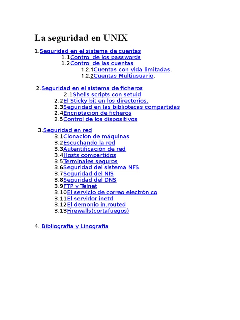 La Seguridad en UNIX | PDF | Archivo de computadora | Autenticación