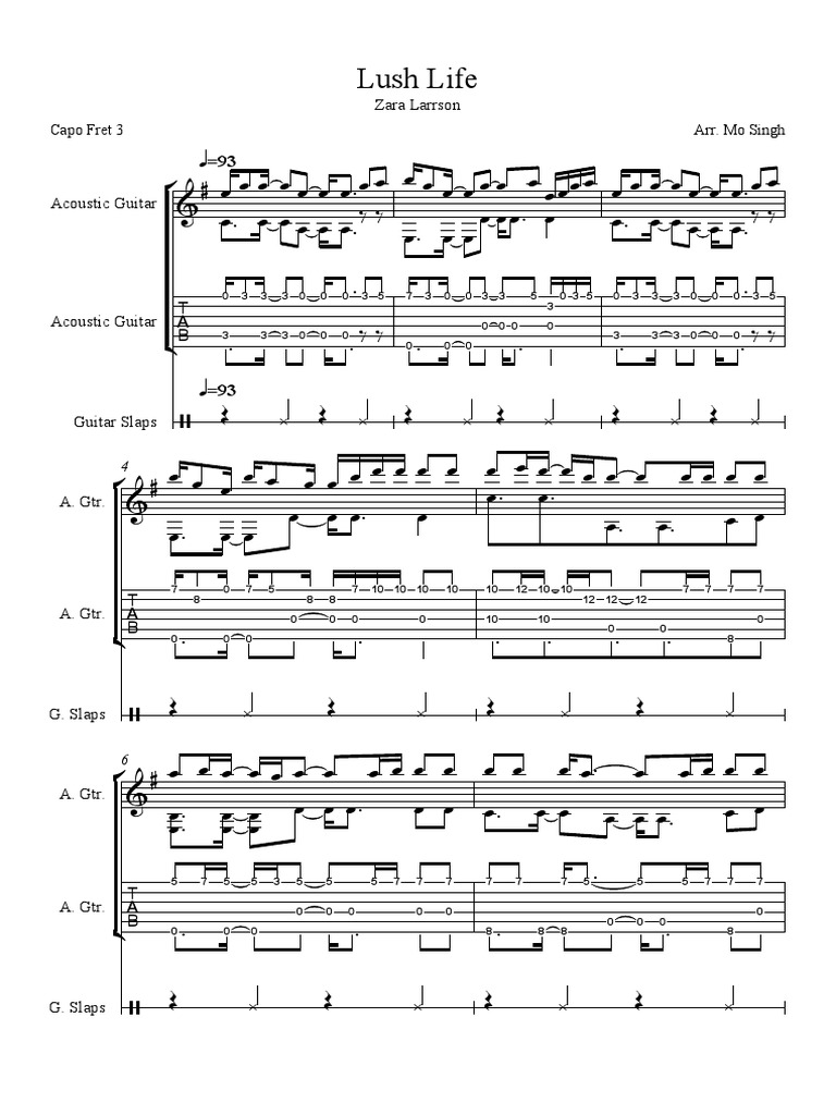 Lush Life | PDF | Guitars | Musical Techniques