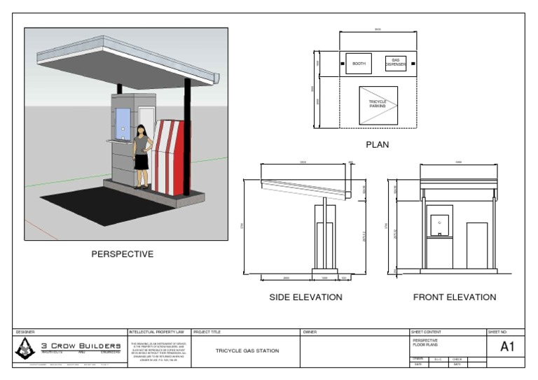 Gas Station Floor Plan Design | PDF