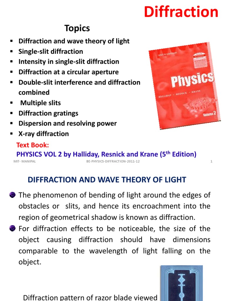 Diffraction PDF | PDF | Diffraction | X Ray Crystallography