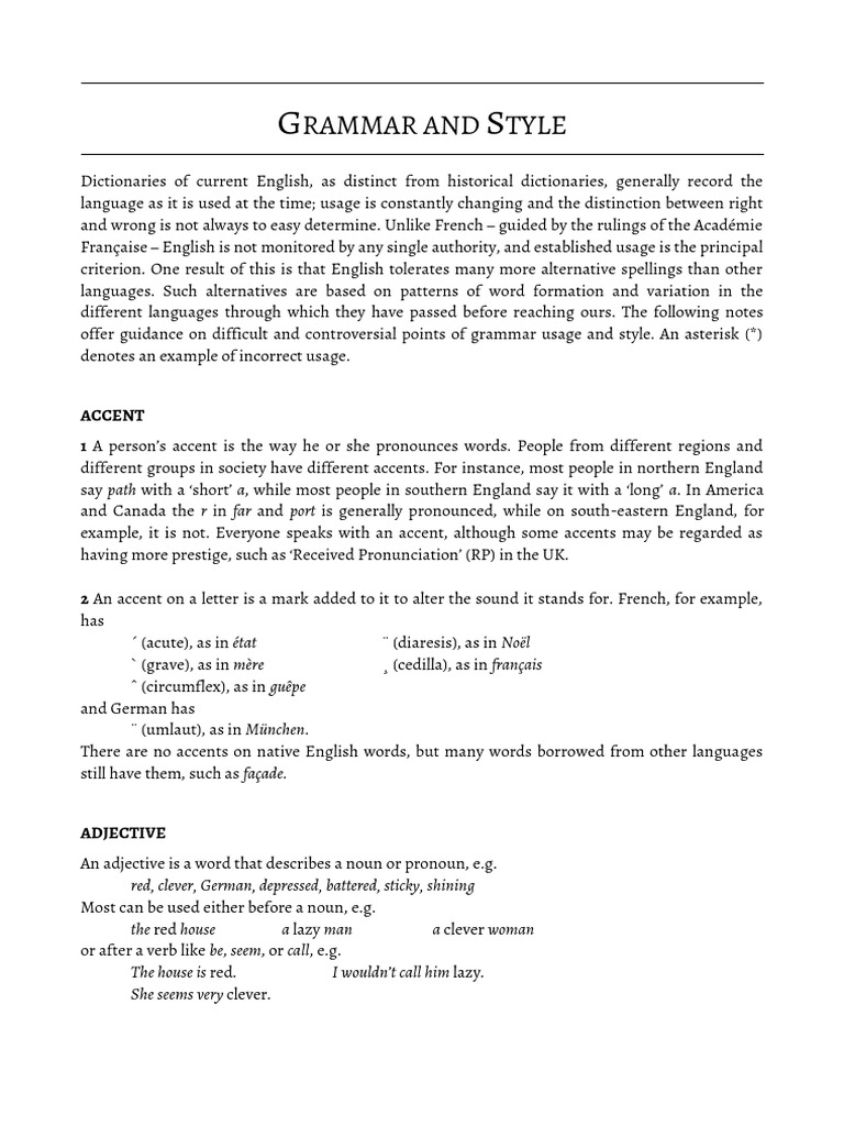 Grammar and Style (DK Illustrated Oxford Dictionary) (UPDATED) PDF | PDF