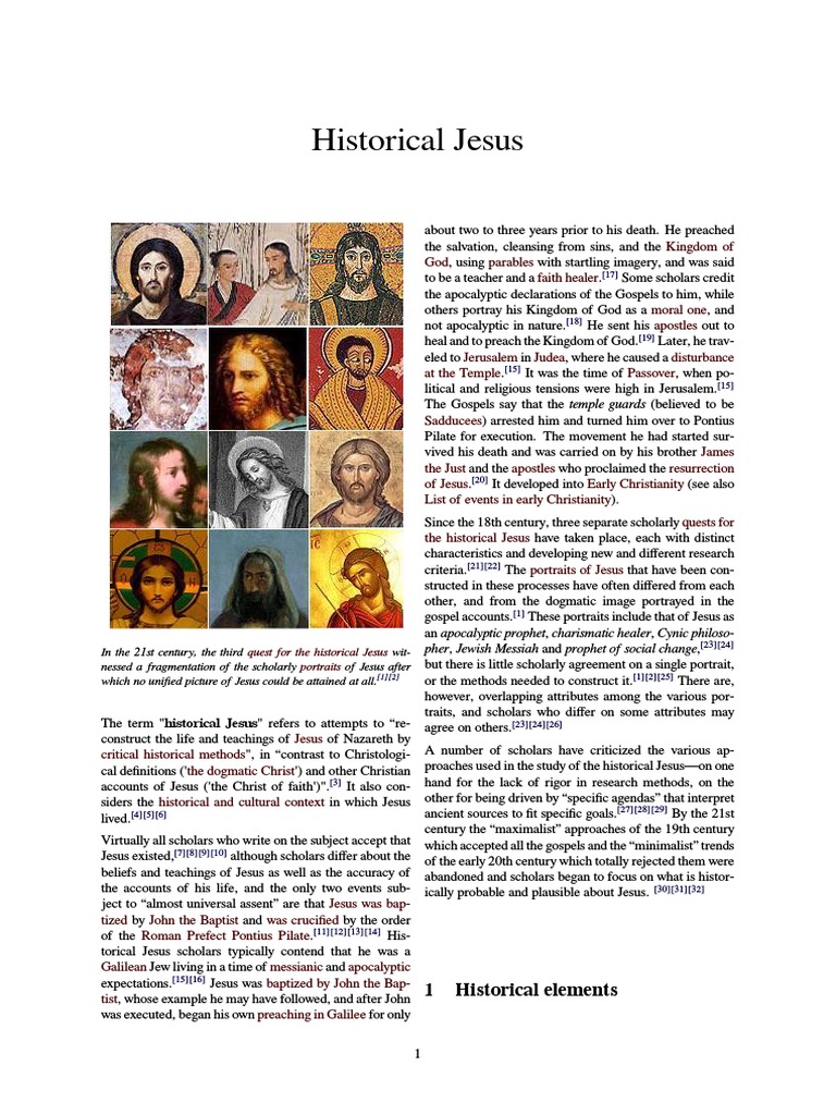 Historical Jesus | PDF | Jesus | People Executed