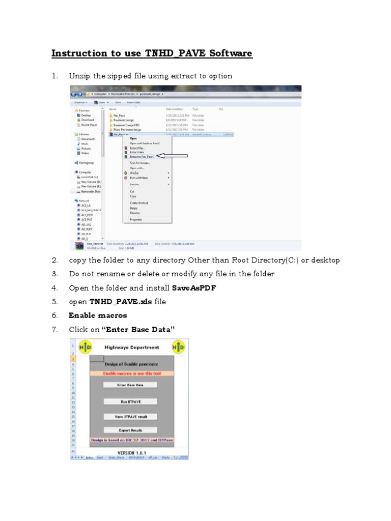 Instructions IIT Pave | PDF | Zip (File Format) | Computer File