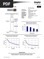 Energizer L91 Lithium AA Datasheet | PDF | Electricity | Electromagnetism