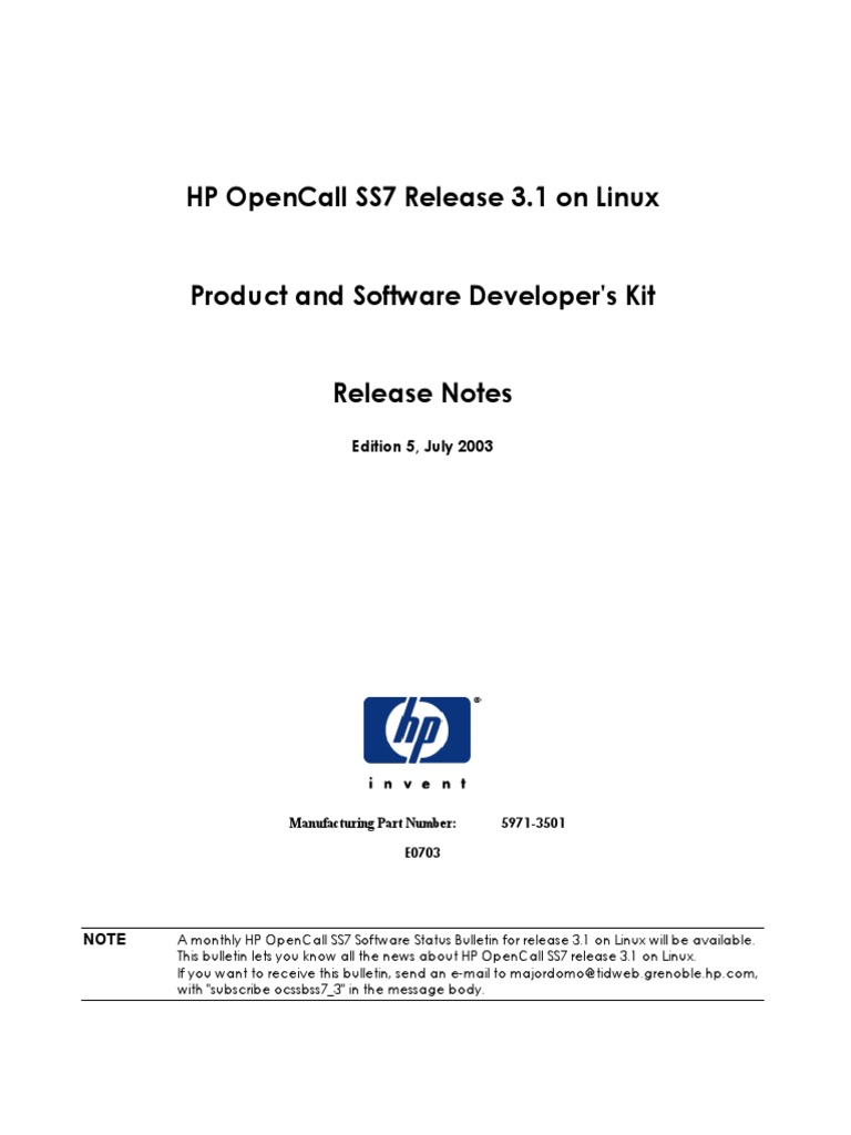 HP OCMP SS7 Product and Software Dev Guide | PDF | Linux | Linux ...