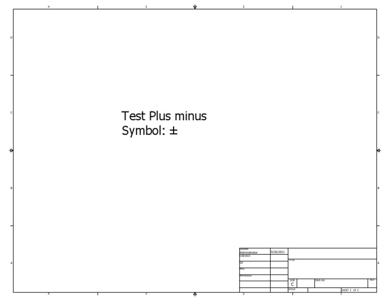 Test Plus Minus Symbol:: Administrator 9/30/2011 | PDF | Teaching ...