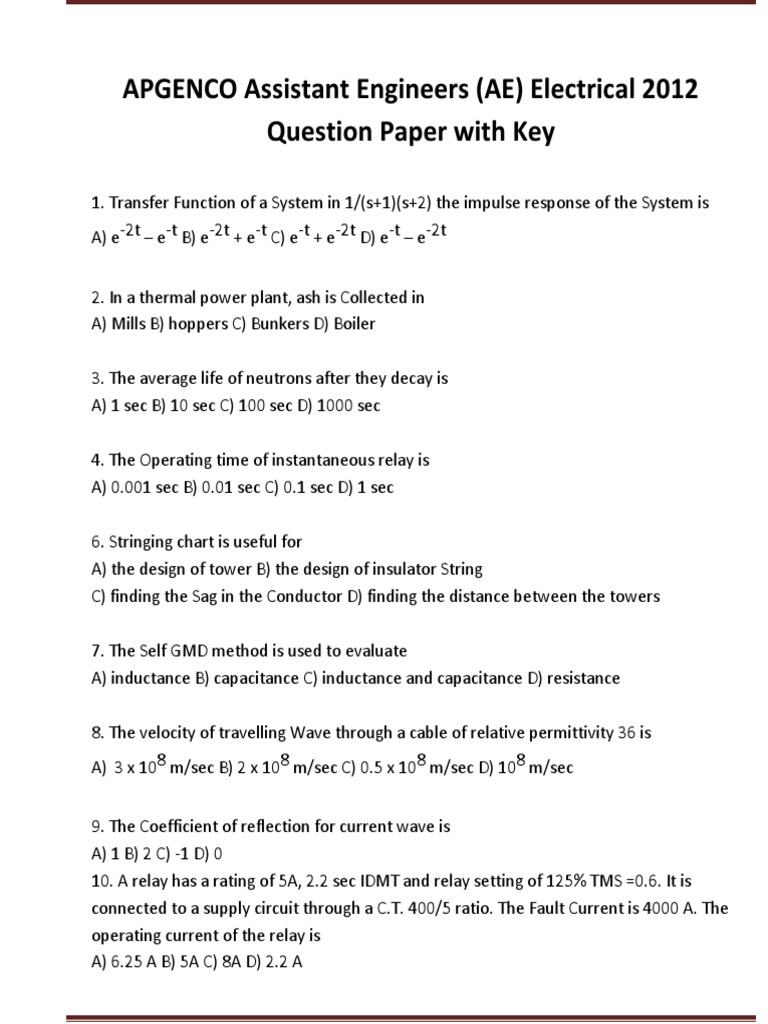 AE Previous Papers EEE | Download Free PDF | Amplifier | Fraction ...