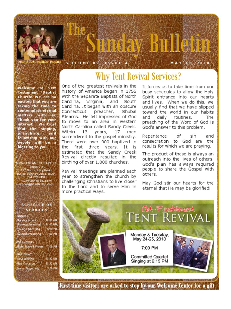 The Sunday Bulletin | Download Free PDF | Salvation | Sin