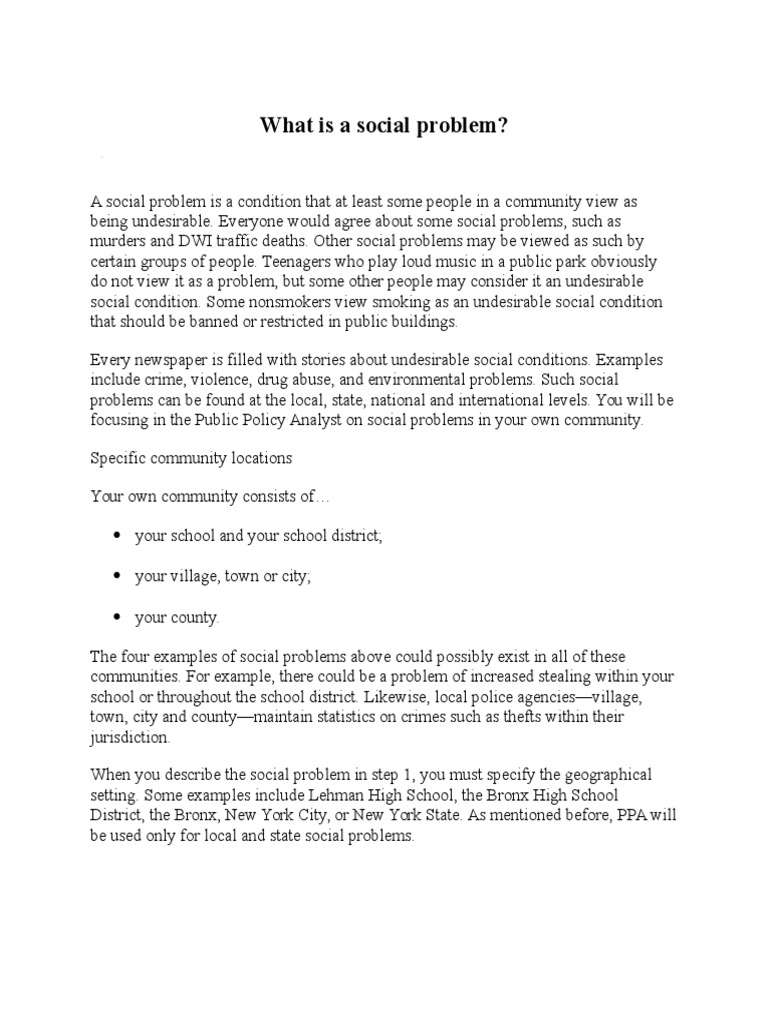 Understanding Local Social Problems | PDF | Social Science | Lifestyle