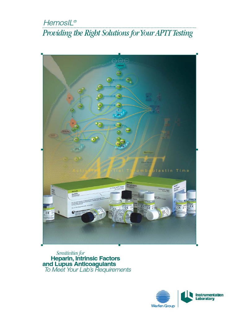 HemosIL APTT Brochure Rev2 May 07.pdf | Coagulation | Blood | Free 30 ...