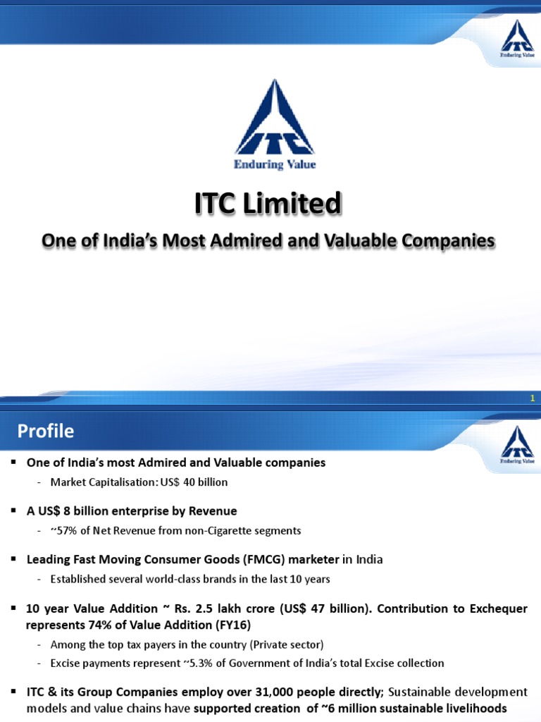 ITC Corporate Presentation | PDF
