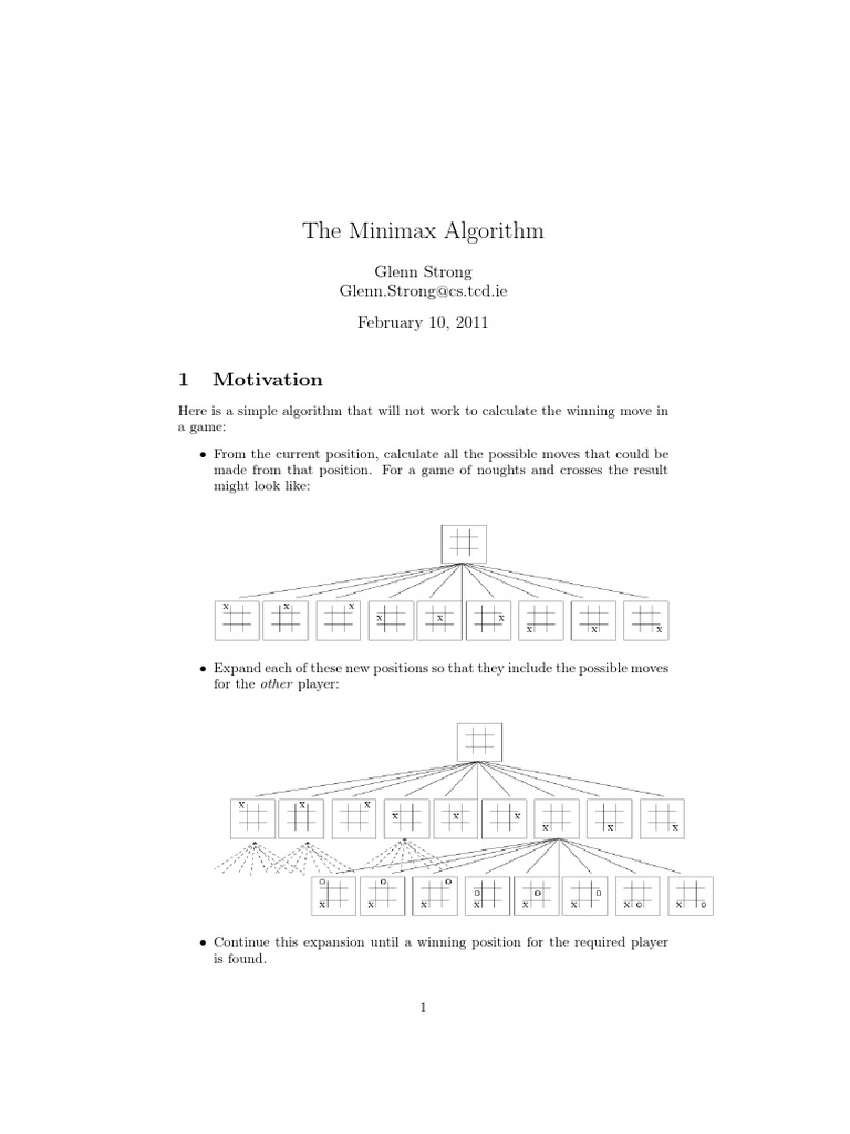 The Minimax Algorithm Algorithms And Data Structures Theoretical Computer Science 0004