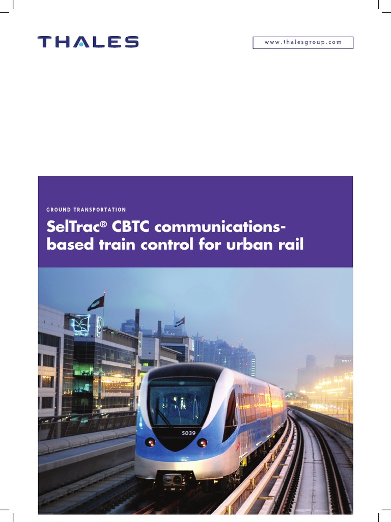 CBTC Brochure 0 | PDF | Rail Infrastructure | Transportation Engineering