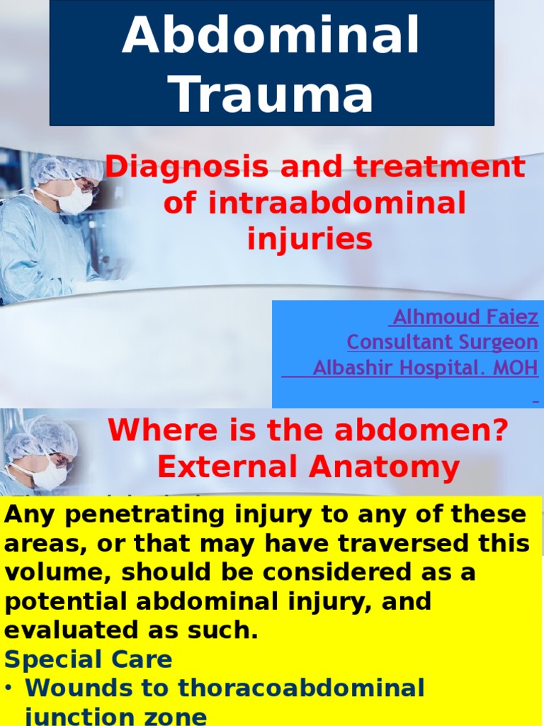 Diagnosis and Treatment of Intraabdominal Injuries | PDF | Major Trauma ...