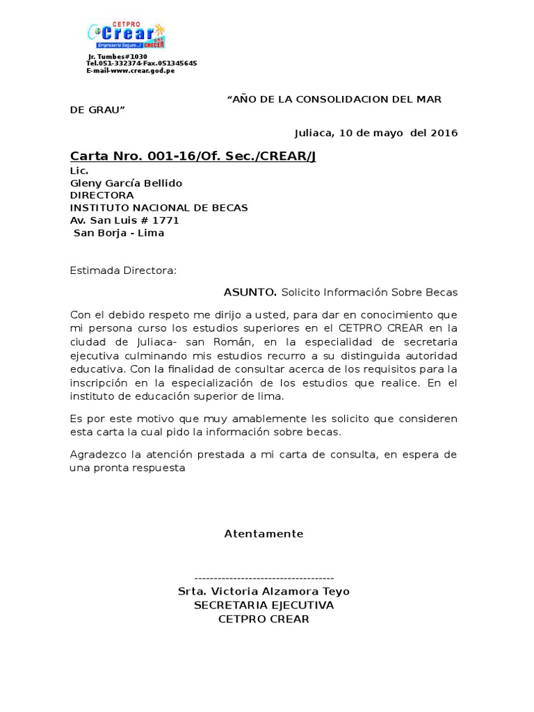 Carta de Consulta