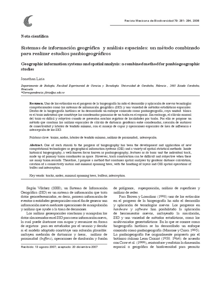 Sistemas de Información Geográfica y Análisis Espaciales Un Método Combinado | PDF | Sistema de ...