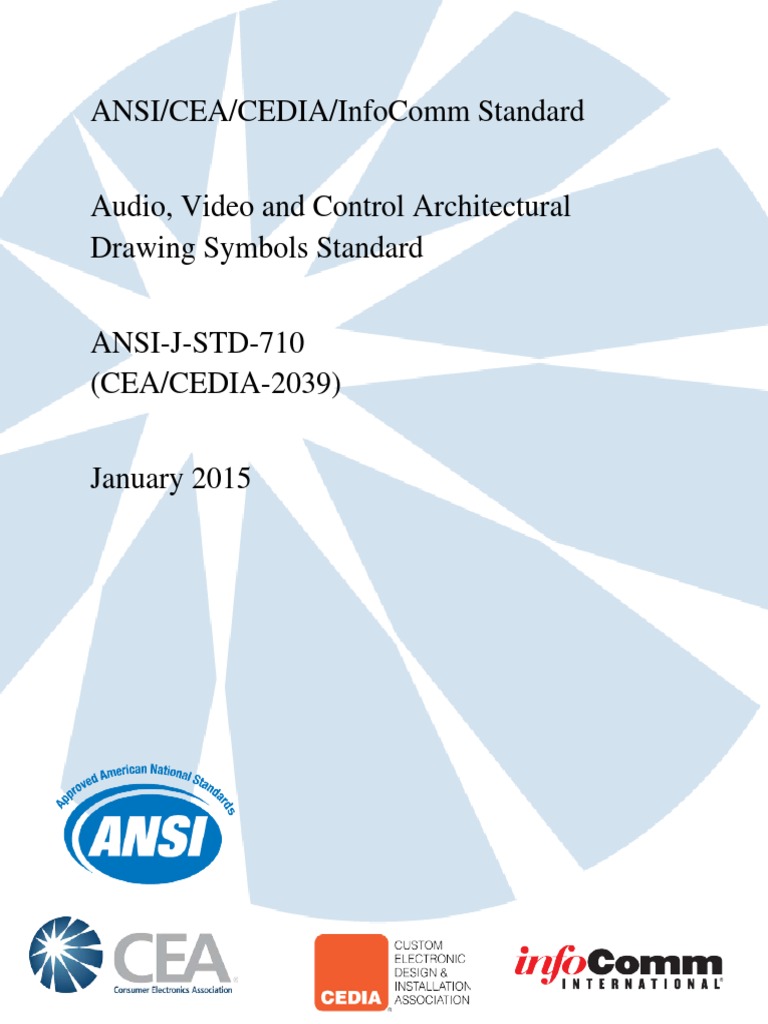 Audio, Video and Control Architectural Drawing Symbols Standard | PDF ...