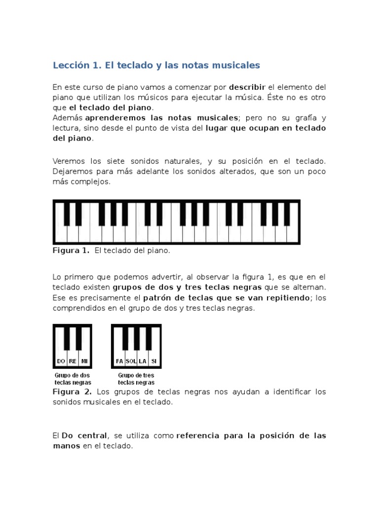 Cuadernillo Piano | Ritmo | Piano