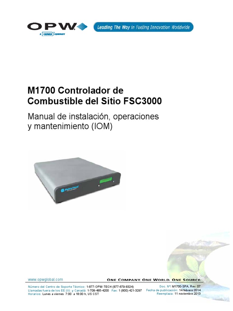 m1700 Spa Controlador de Combustible Del Sitio Fsc3000 | PDF | Hardware ...