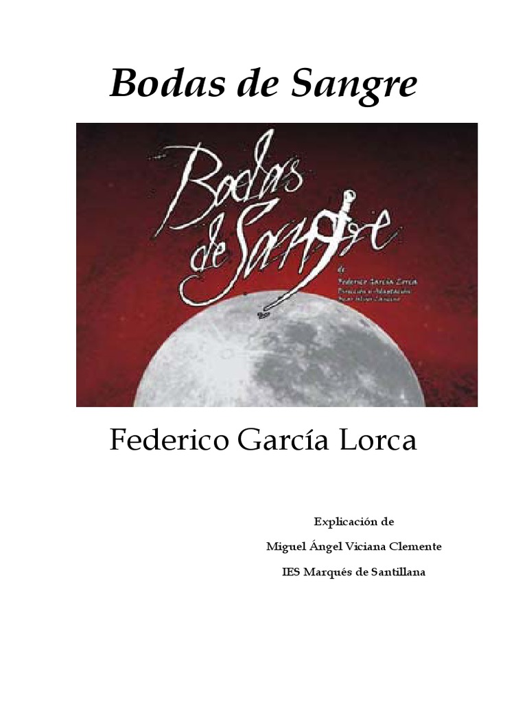 Bodas de Sangre Explicacion | PDF | Federico García Lorca | Leonardo Da ...