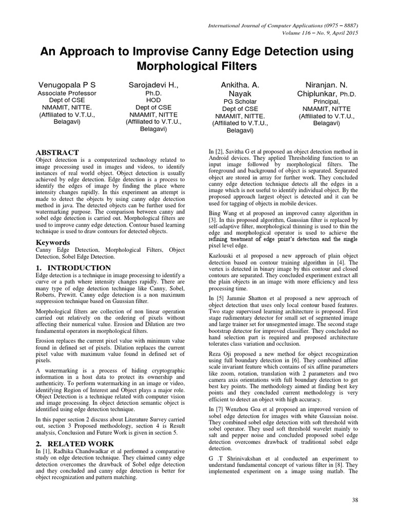 Edge Detection | PDF | Telecommunications Engineering | Artificial ...