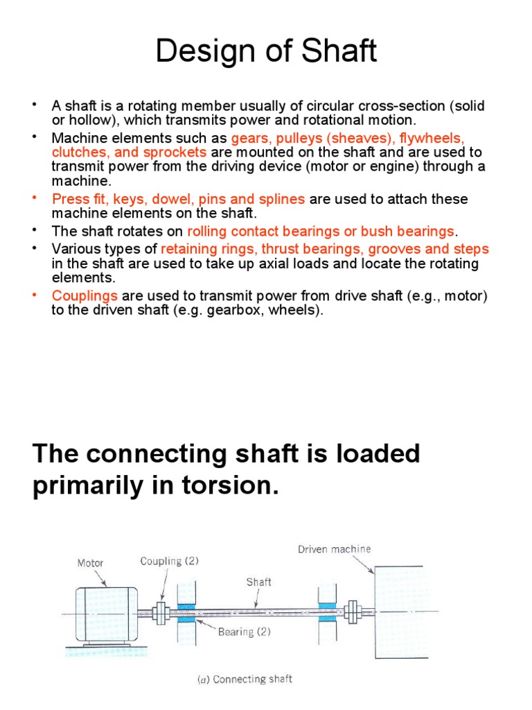 Design of Shaft | PDF | Stress (Mechanics) | Gear