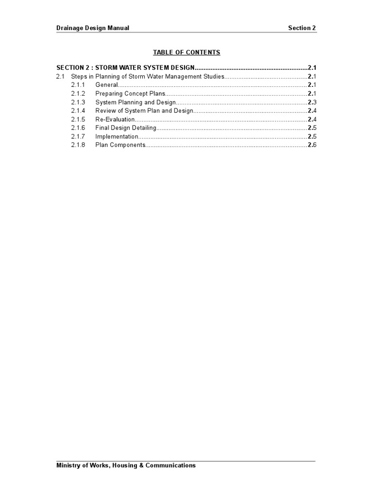 Drainage Design Manual Section 2 | PDF