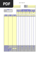 Static Pressure Calculation Sheet For Ducts & Fittings - ASHRAE Method ...