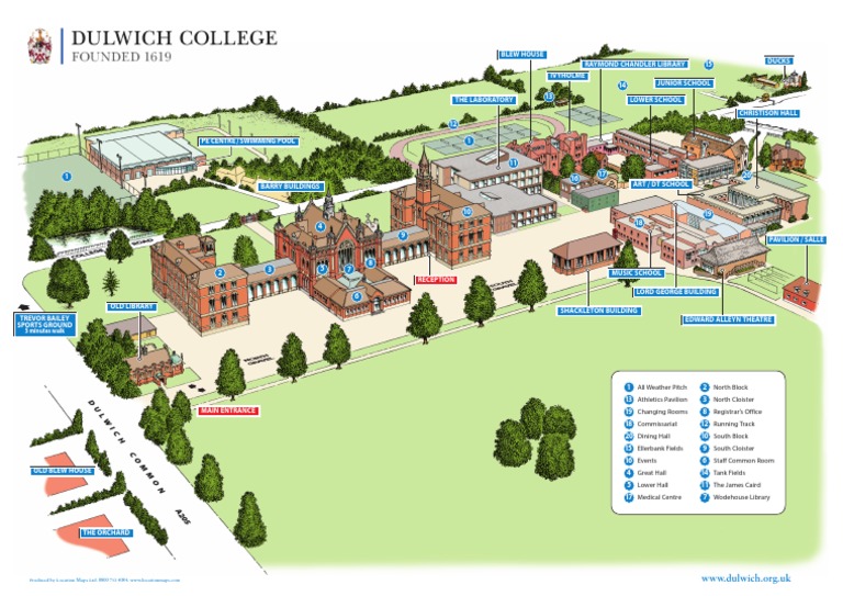 Dulwich College Campus Map