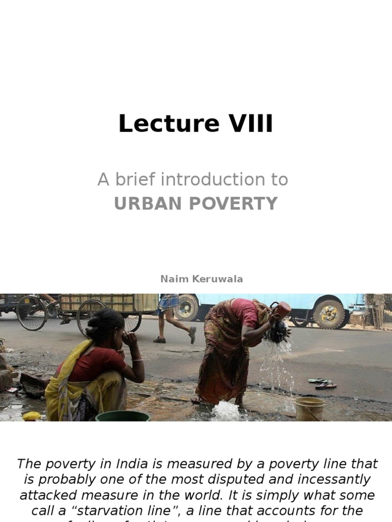 A Brief Introduction To: Urban Poverty | PDF | Poverty Threshold ...