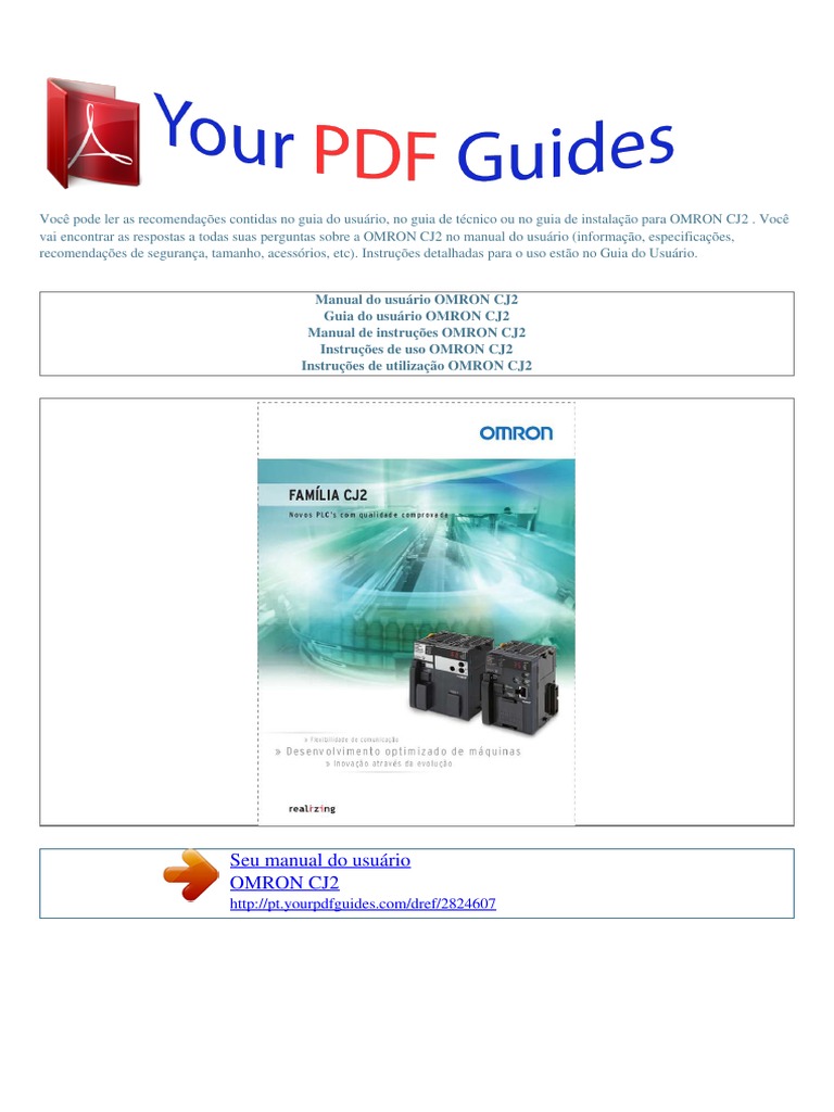 [Guia do Usuário Completo para a OMRON CJ2] | PDF | Ethernet | USB