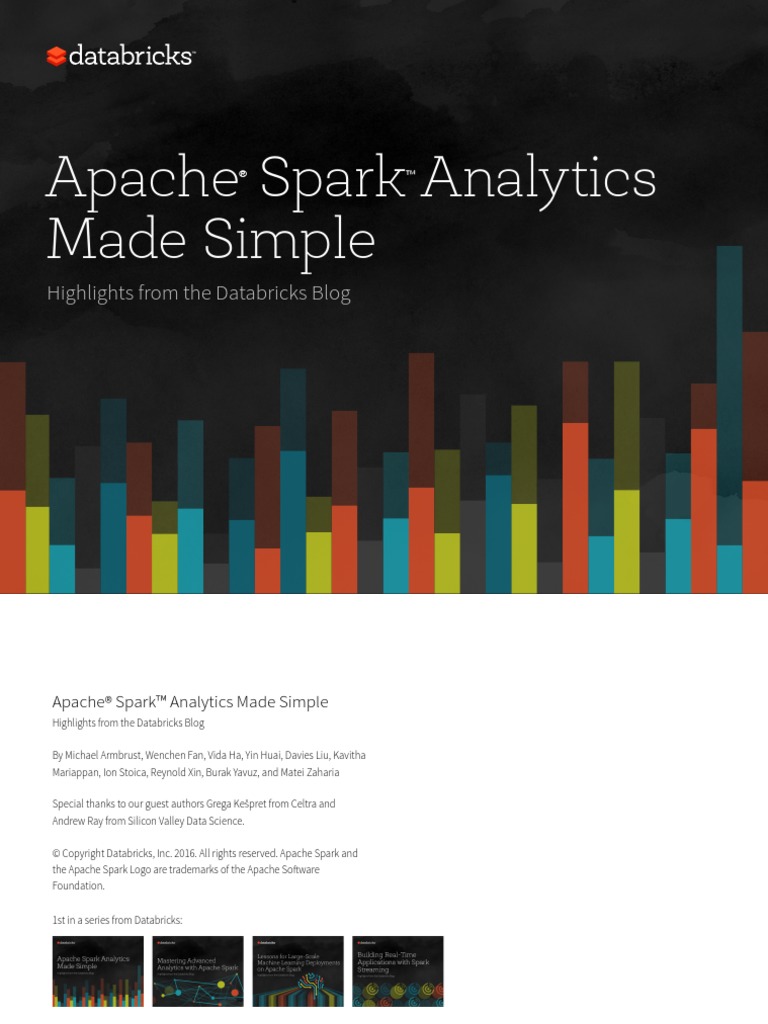 Apache Spark Analytics Made Simple | Apache Spark | Program Optimization