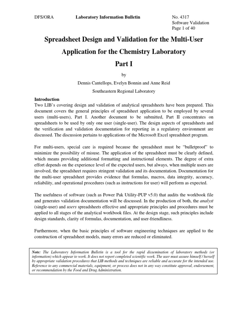 FDA Expectation On Software Validation | PDF | Verification And ...