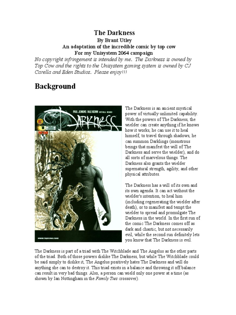 The Darkness | PDF | Leisure