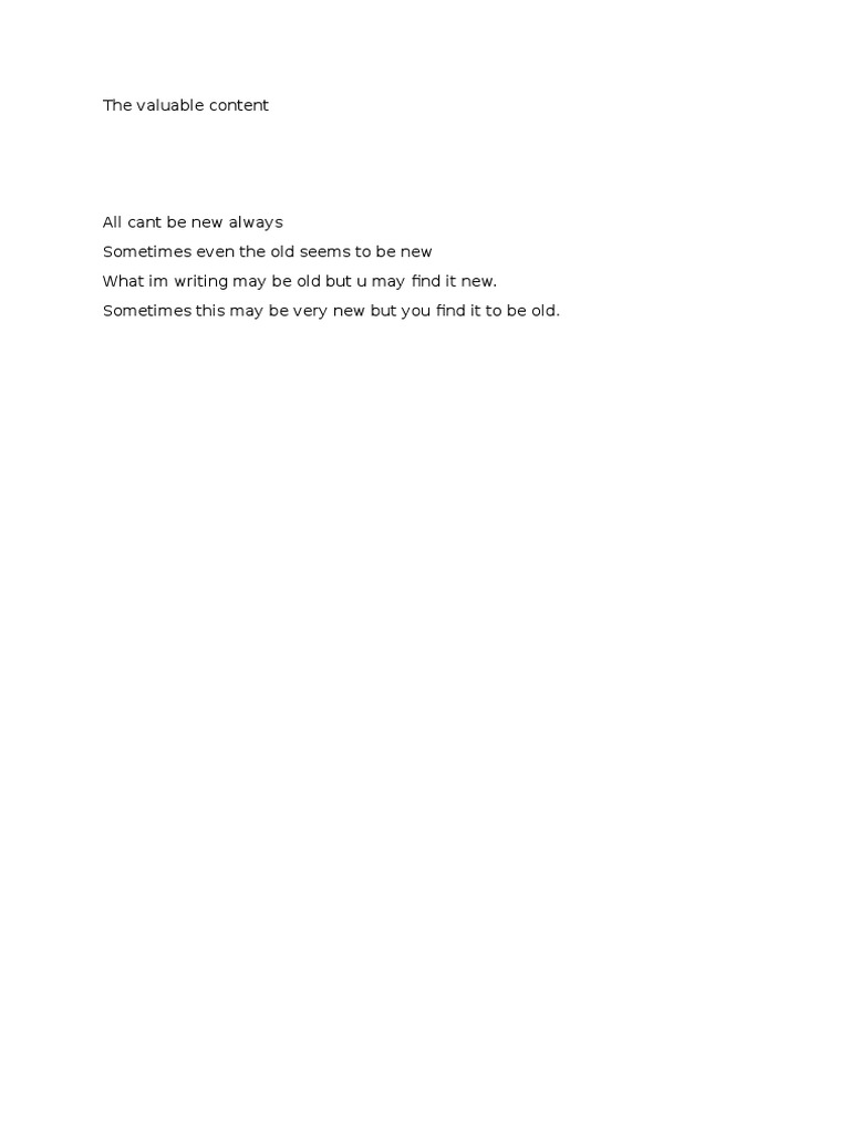 Valuable Content | PDF