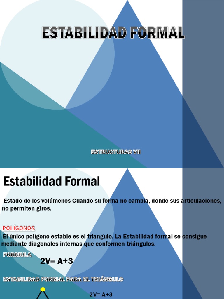 Estabilidad Formal del Triángulo | PDF | Fractal | Tetraedro