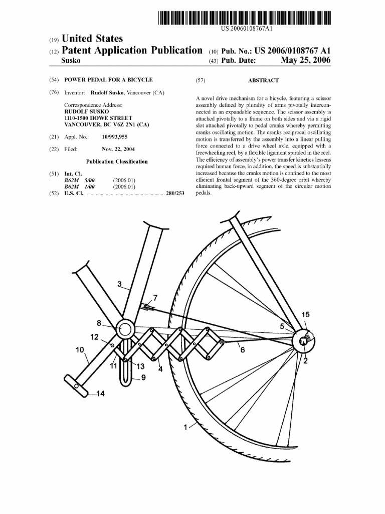 US20060108767 - Patent 1 | PDF | Axle | Wheel