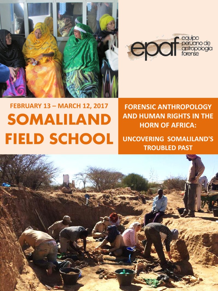 Brochure Somaliland Field School 2017 | PDF | Forensic Science ...