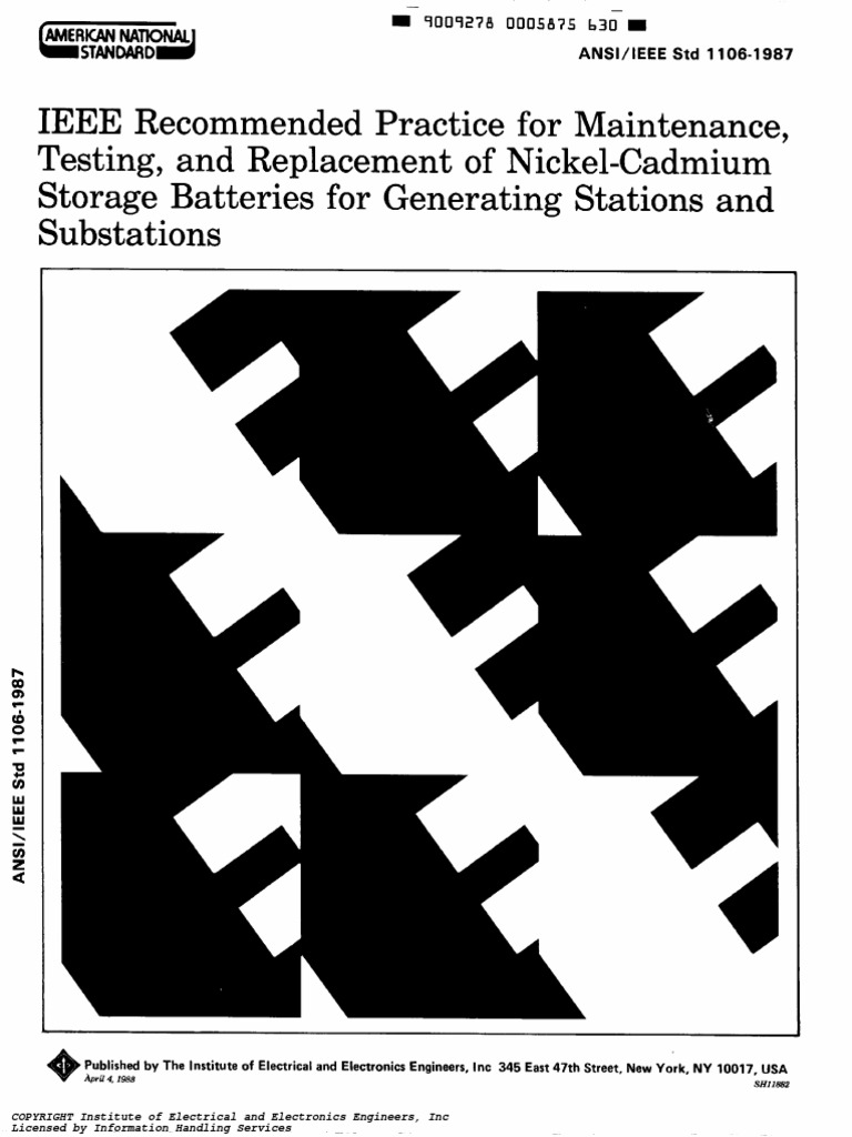 Ieee-1016 (1987) | PDF | Battery (Electricity) | Battery Charger