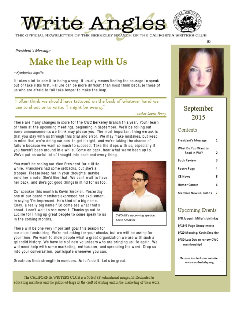 Write Angles September 2015 | PDF