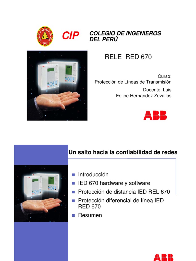 2.4 Abb Red670 | PDF | Fibra óptica | Corriente eléctrica
