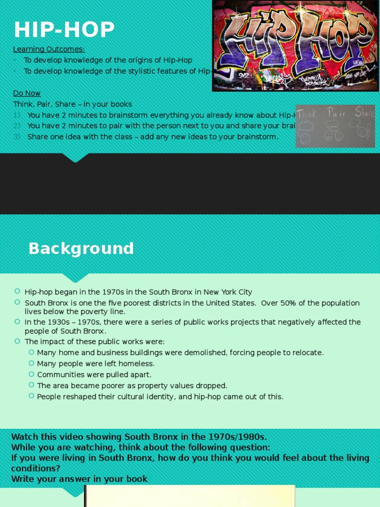 History of Hip Hop - Powerpoint | PDF | Hip Hop Music | Hip Hop