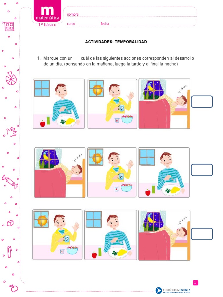 Guia Temporalidad 1° Básico OA 16